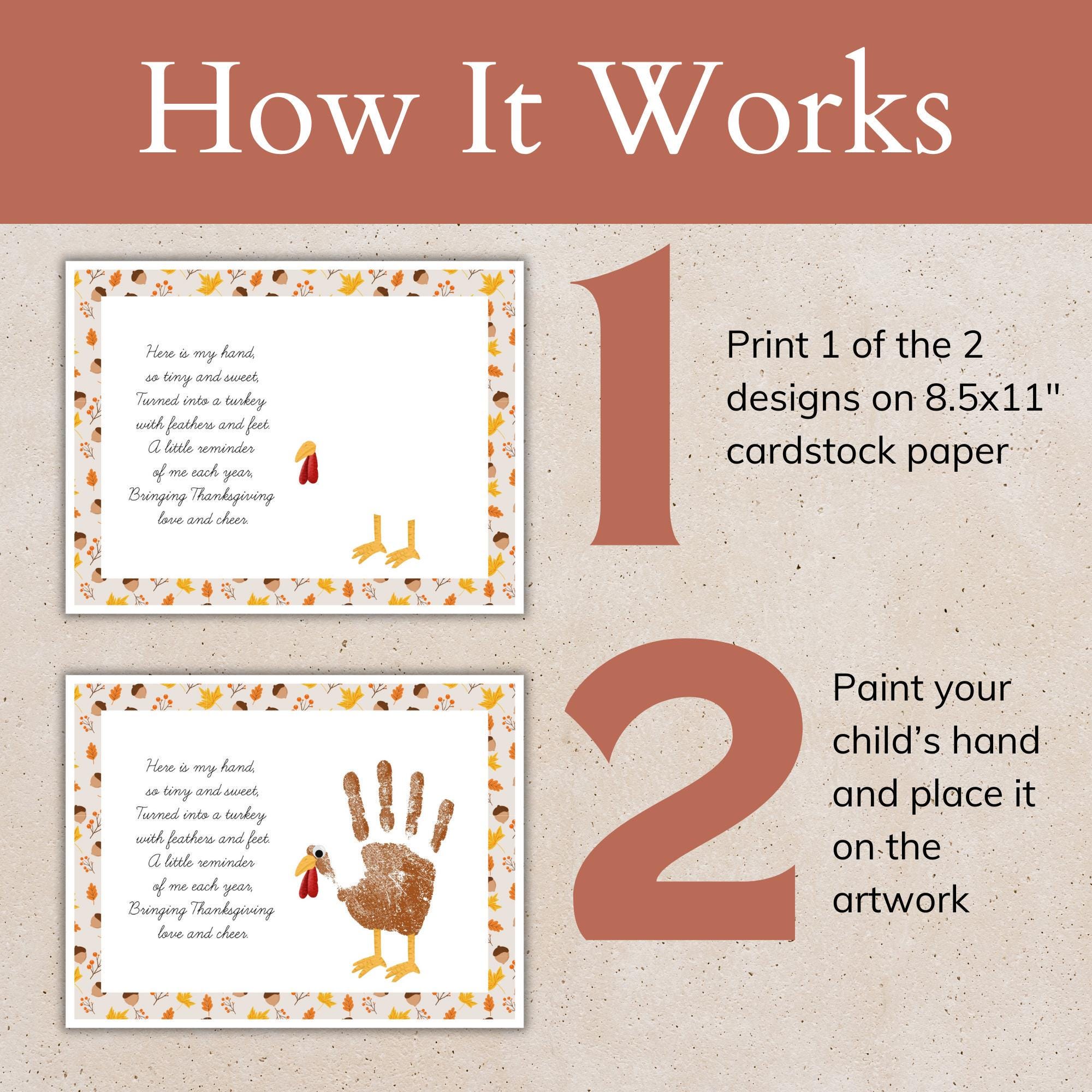 Thanksgiving Handprint Craft for Kids Template, Turkey Handprint ...