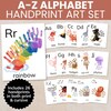 Handprint Alphabet Book Template, Printable Alphabet Handprint Craft ...