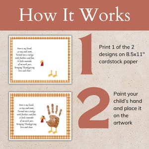 Thanksgiving Handprint Placemat Printable, Turkey Handprint Poem, Fall ...