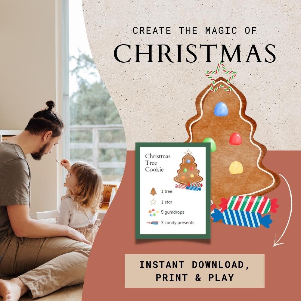 Gingerbread Dramatic Play Bakery Printable, Cookie Recipe Cards for ...