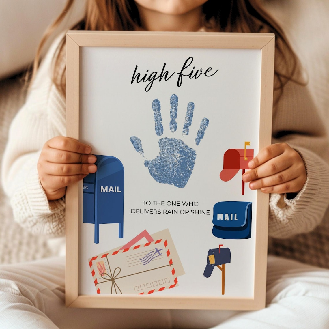 Handprint Craft Mail Carrier Printable, Community Helpers Activities ...