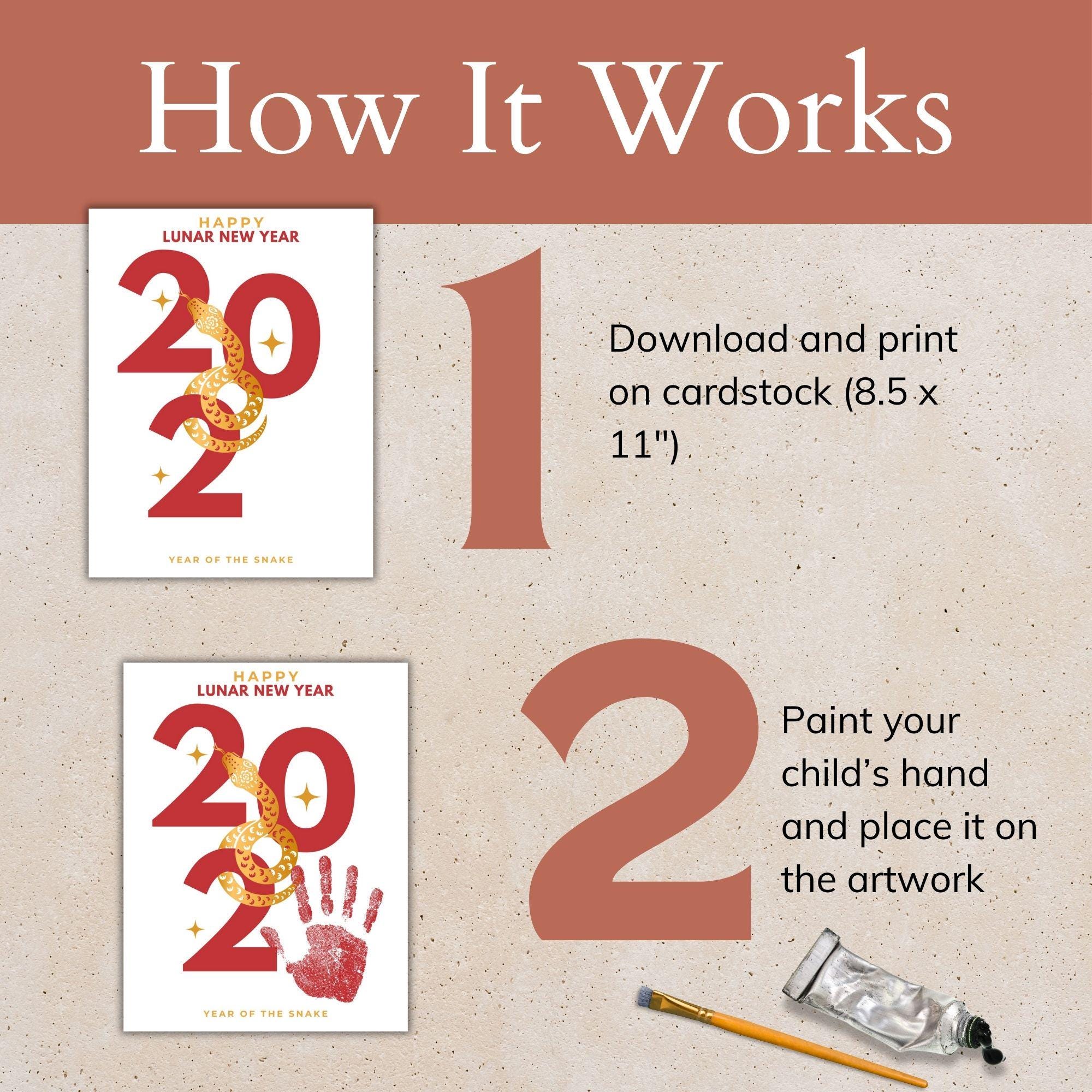 Lunar New Year Handprint Craft Toddler, Chinese New Year Hand Print Art ...