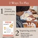 Build a Pizza Visual Recipe Card for Kid, Pizza Activity Dramatic Play ...
