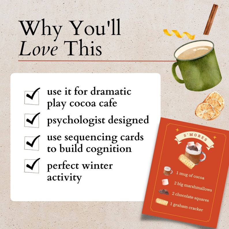 Hot Cocoa Recipe Cards Printable, Hot Chocolate Dramatic Pretend Play ...