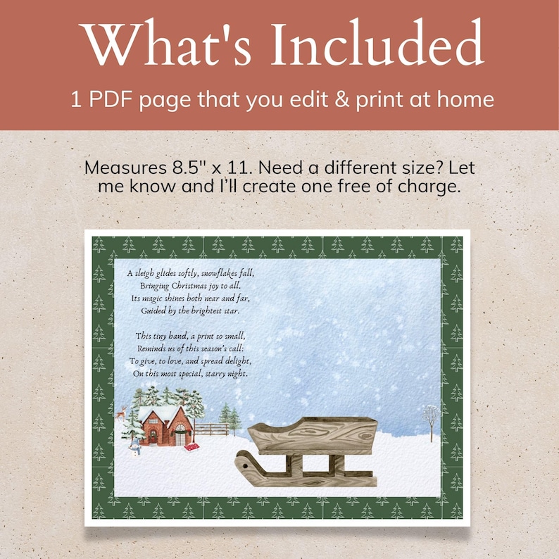 Christmas Handprint Poem Craft for Toddlers, Holiday Handprint ...