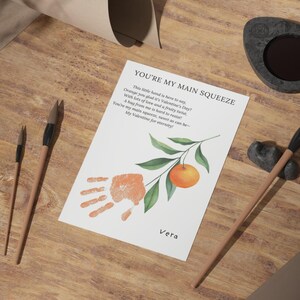 Main Squeeze Valentine Handprint Art Kid, DIY Handprint Craft for ...