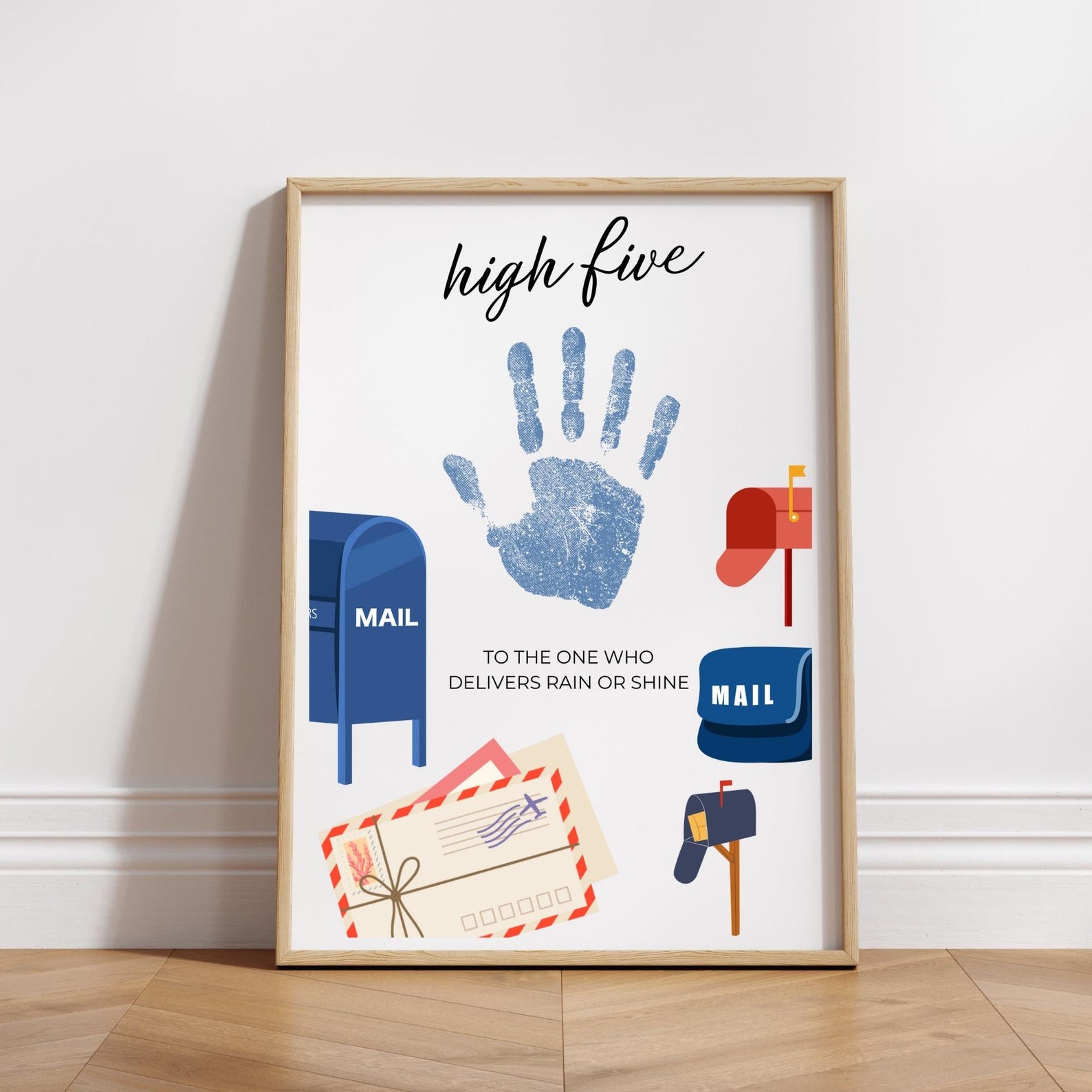 Handprint Craft Mail Carrier Printable, Community Helpers Activities ...
