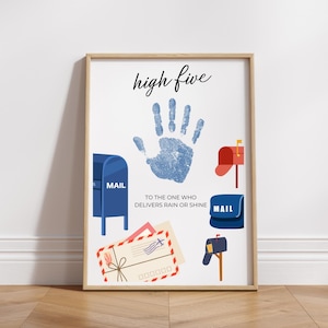 Handprint Craft Mail Carrier Printable, Community Helpers Activities ...