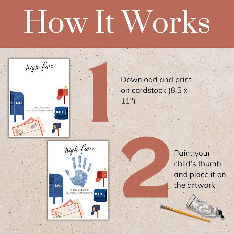 Handprint Craft Mail Carrier Printable, Community Helpers Activities ...