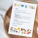 Editable Show and Tell Letter to Parents Printable, Show and Share ...