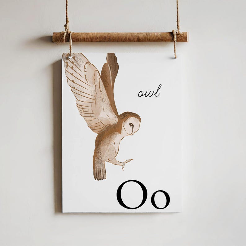 Nature Alphabet Poster, Woodland Alphabet Classroom Decor, Forest ...