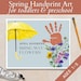 April Showers Bring May Flowers Handprint Art Craft Template, Spring ...