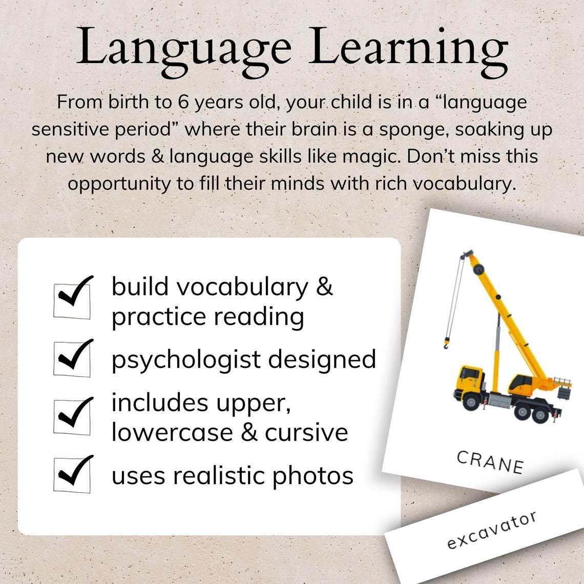 Construction Vehicle Flashcard Printable, Montessori 3 Part Cards for ...