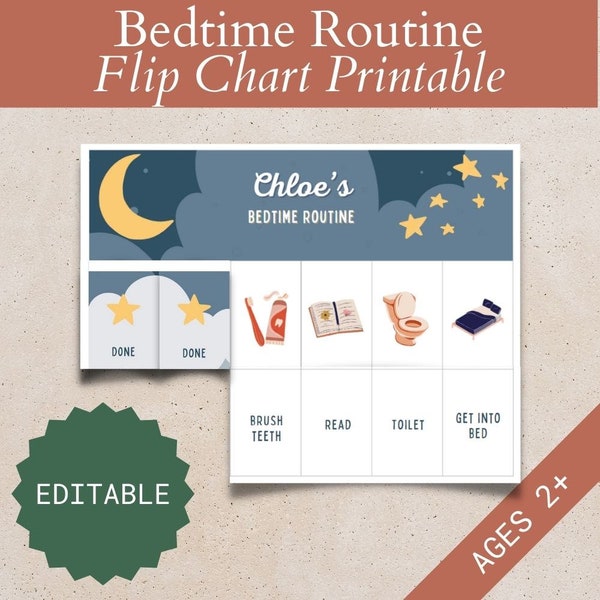 Toddler Routine Chart - Etsy