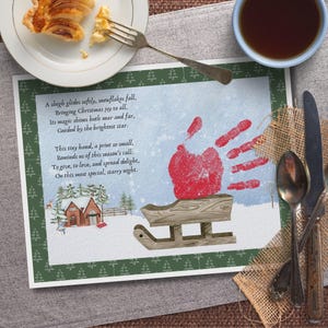 Christmas Handprint Poem Craft for Toddlers, Holiday Handprint ...