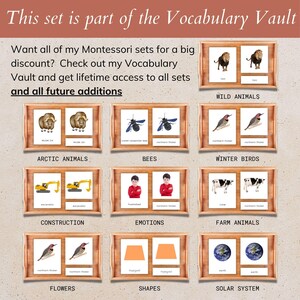 Construction Vehicle Flashcard Printable, Montessori 3 Part Cards for ...