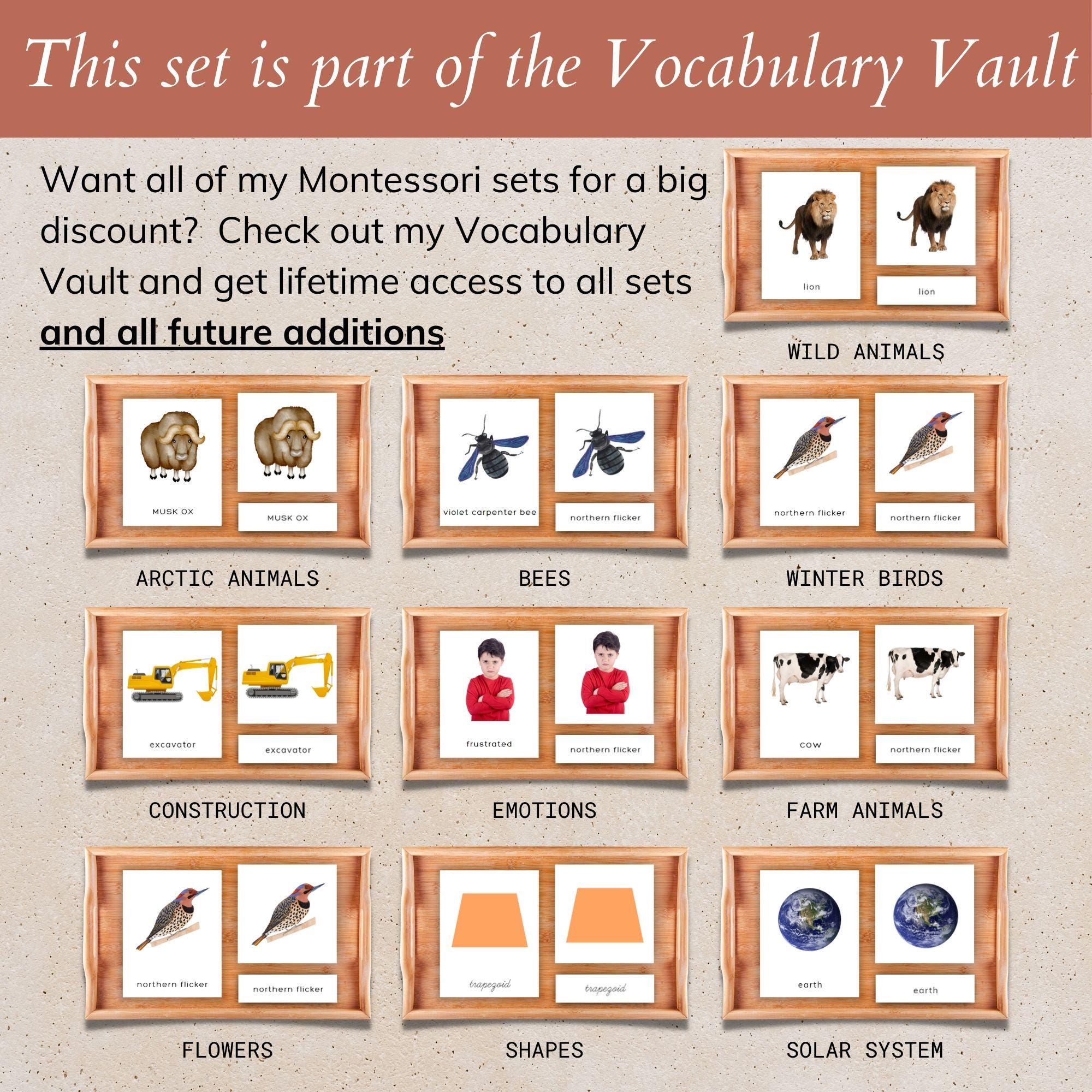 Construction Vehicle Flashcard Printable, Montessori 3 Part Cards for ...