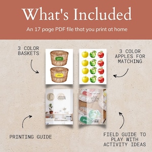 Apple Activities for Preschool, Learning Colors Printable, Color ...