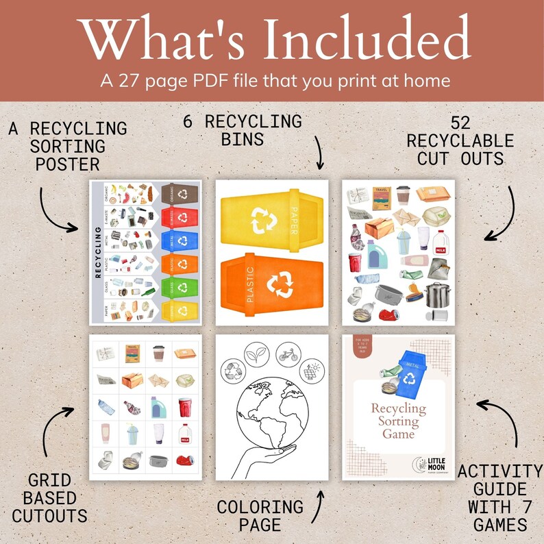 Garbage Sorting Activity Kindergarten Game, Waste Sorting Recycling ...