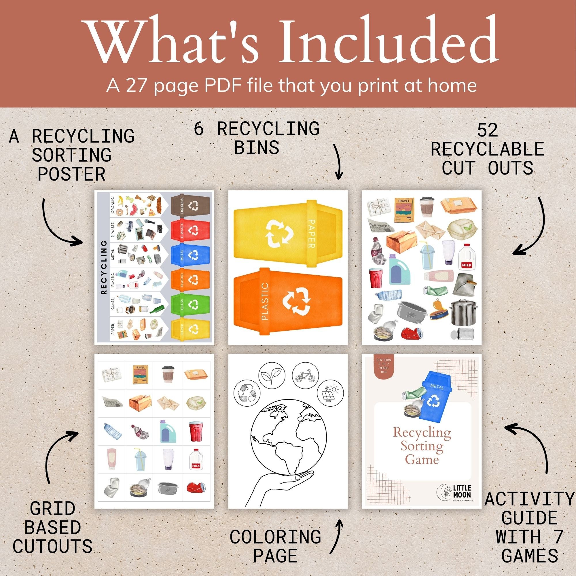 Garbage Sorting Activity Kindergarten Game, Waste Sorting Recycling ...