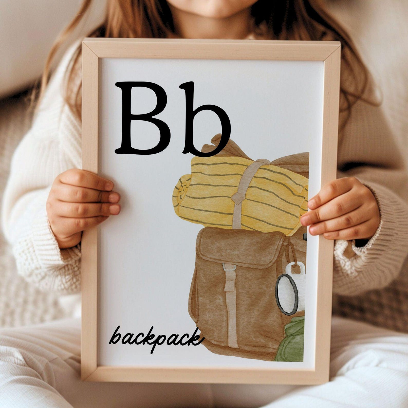 Camping Alphabet Poster Classroom Large, Printable Camping Posters for ...