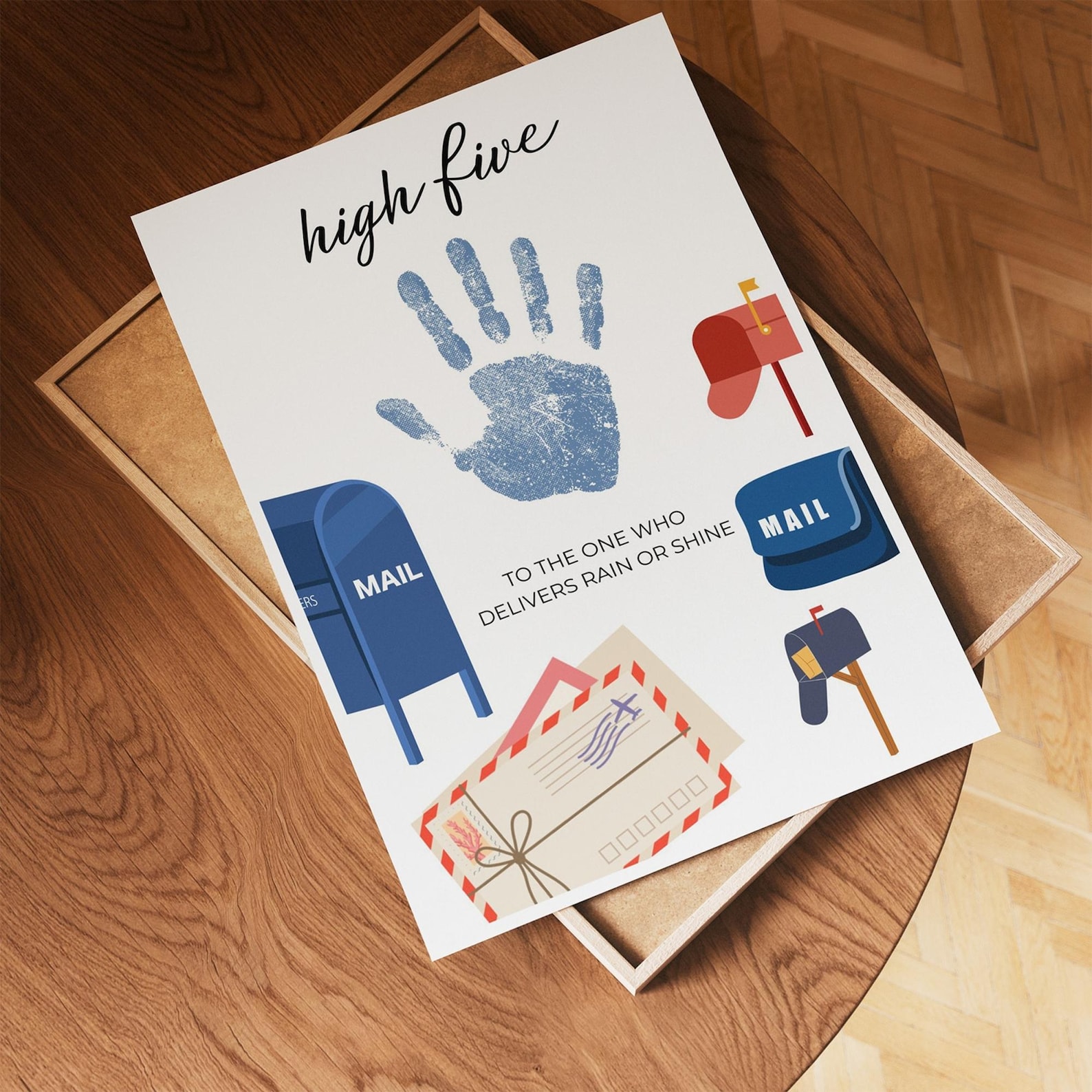 Handprint Craft Mail Carrier Printable, Community Helpers Activities ...