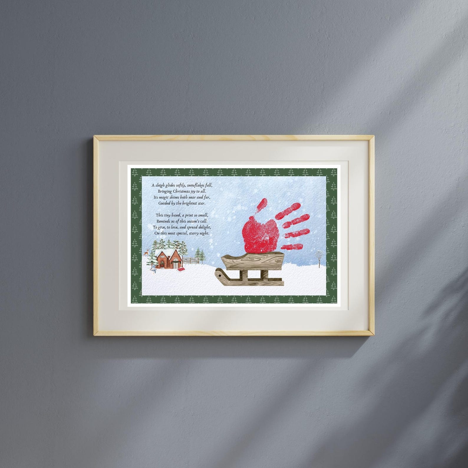 Christmas Handprint Poem Craft for Toddlers, Holiday Handprint ...