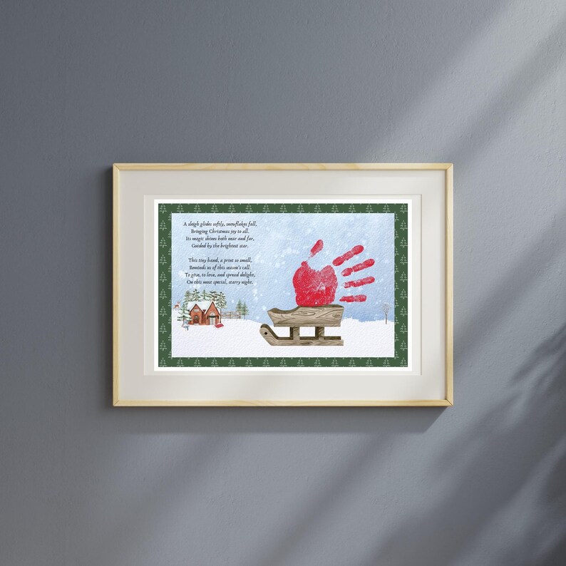 Christmas Handprint Poem Craft for Toddlers, Holiday Handprint ...