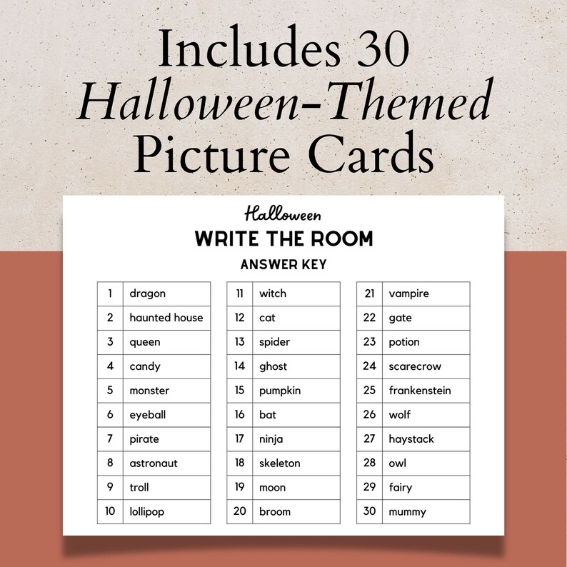 Write the Room Beginning Sound Worksheet Halloween Activity ...