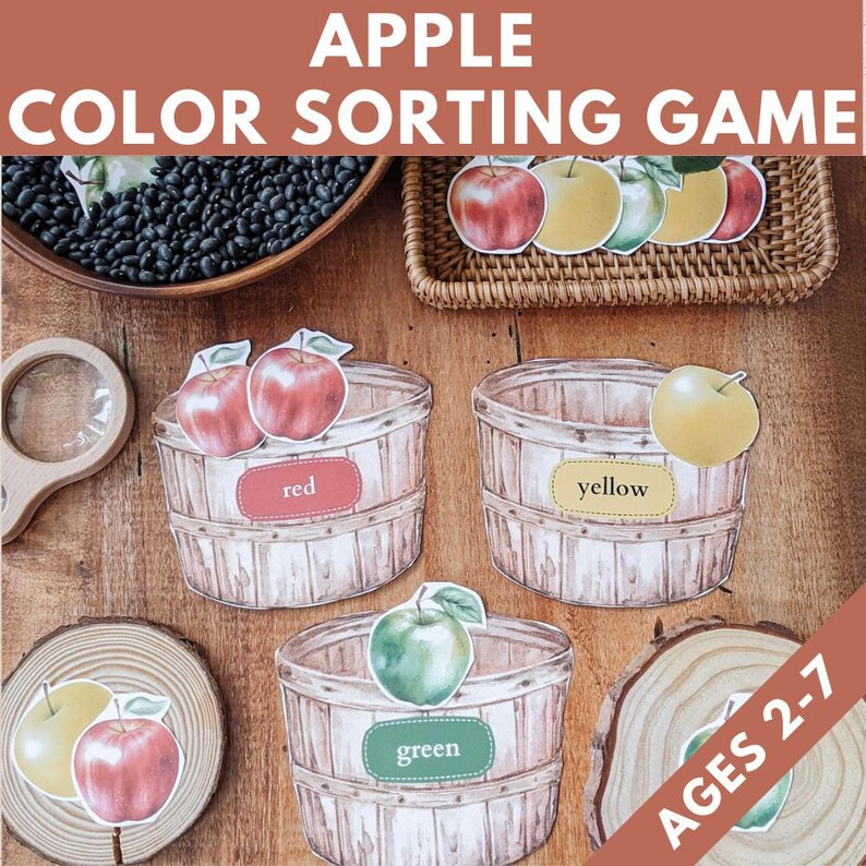 Apple Activities for Preschool, Learning Colors Printable, Color ...