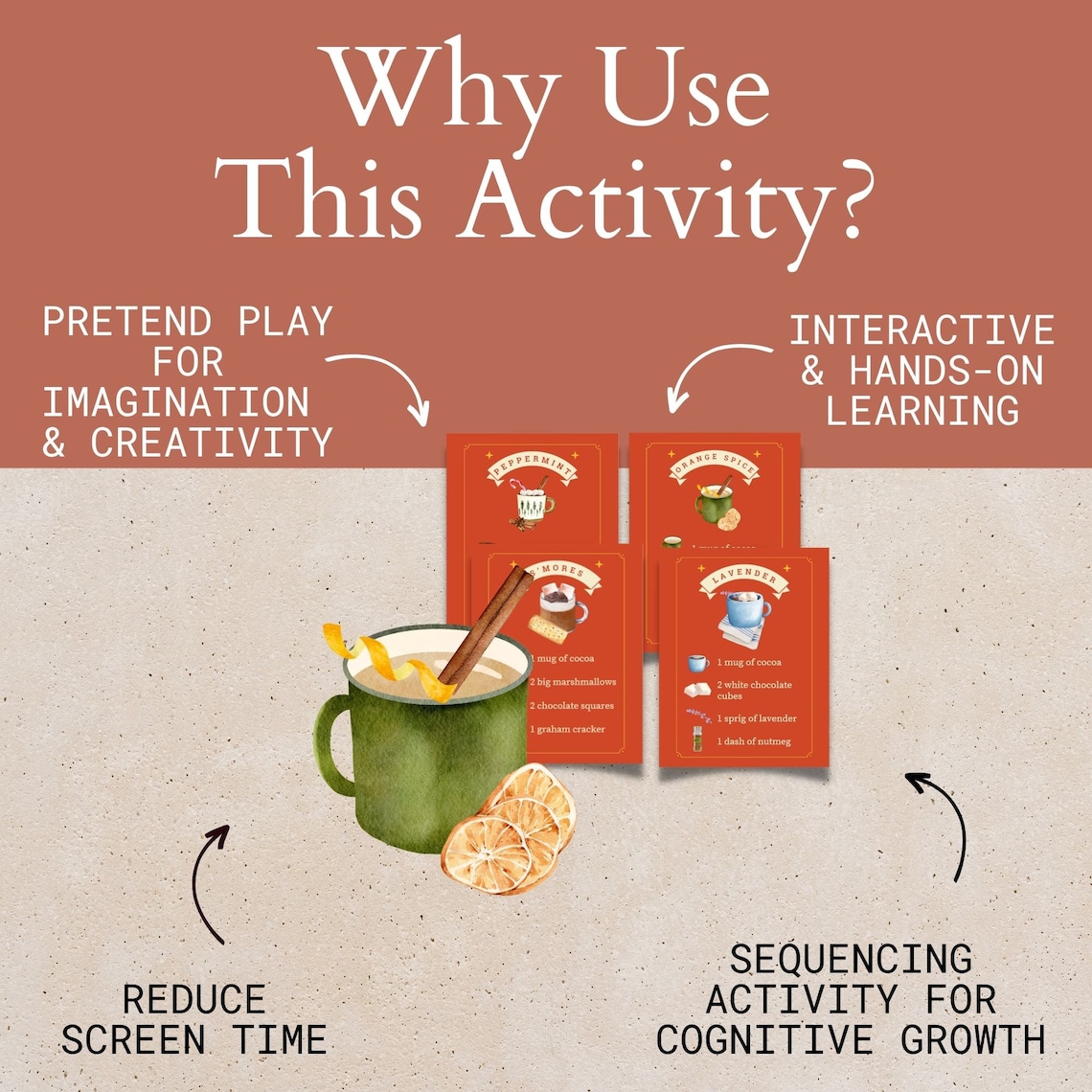 Hot Cocoa Recipe Cards Printable, Hot Chocolate Dramatic Pretend Play ...