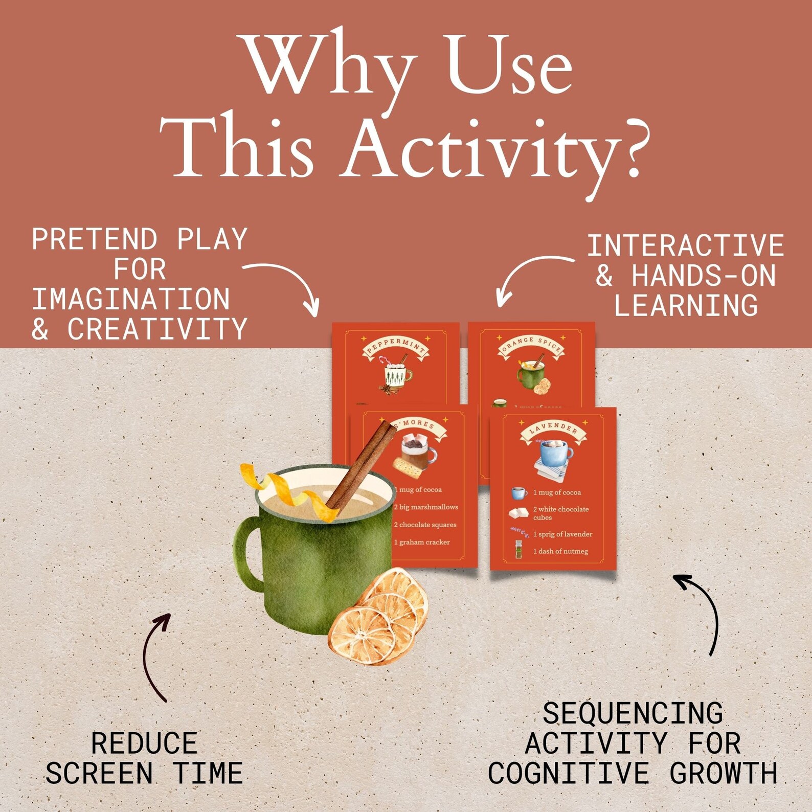 Hot Cocoa Recipe Cards Printable, Hot Chocolate Dramatic Pretend Play ...