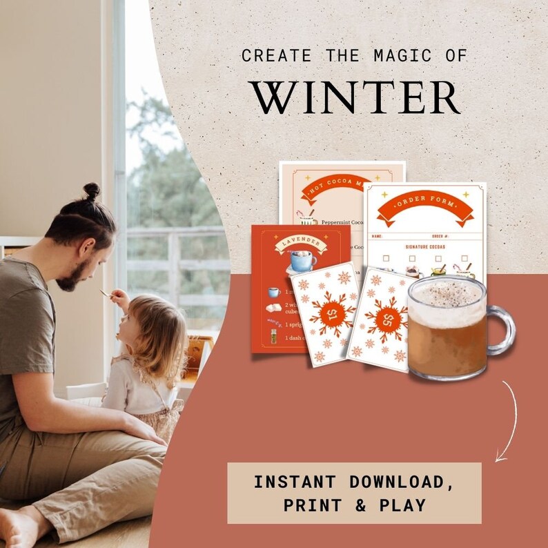 Coffee Shop Dramatic Play Printables, Pretend Play Gift Digital ...