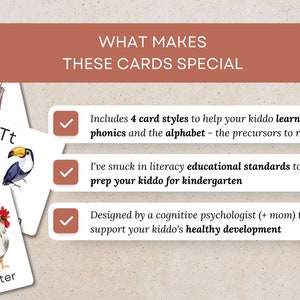 Nature Alphabet Flashcards for Kids, Watercolor ABC Cards Printable ...