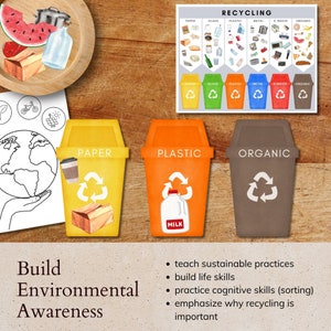 Garbage Sorting Activity Kindergarten Game, Waste Sorting Recycling ...