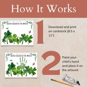 Cutest Clover in the Patch Handprint Craft Template for Kindergarten ...