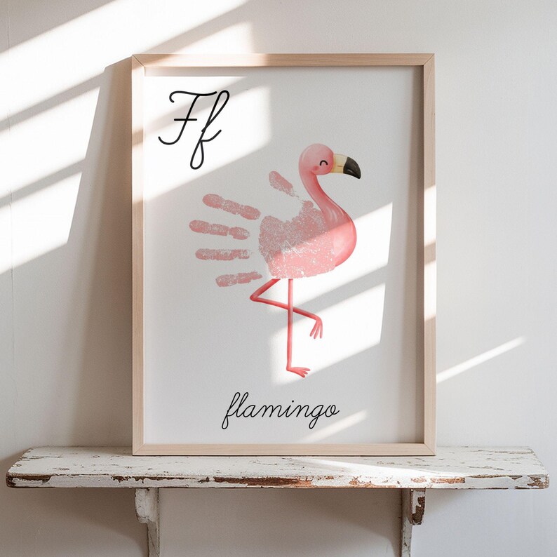 Alphabet Handprint Craft Bundle, A-Z Handprint Animal Alphabet Book ...