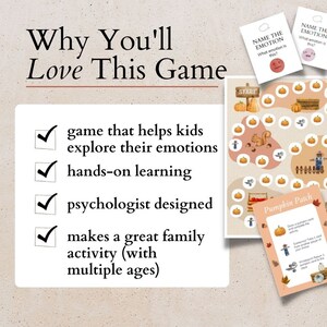Pumpkin Game Printable for Identifying Emotions Cards Fun Fall Theme ...