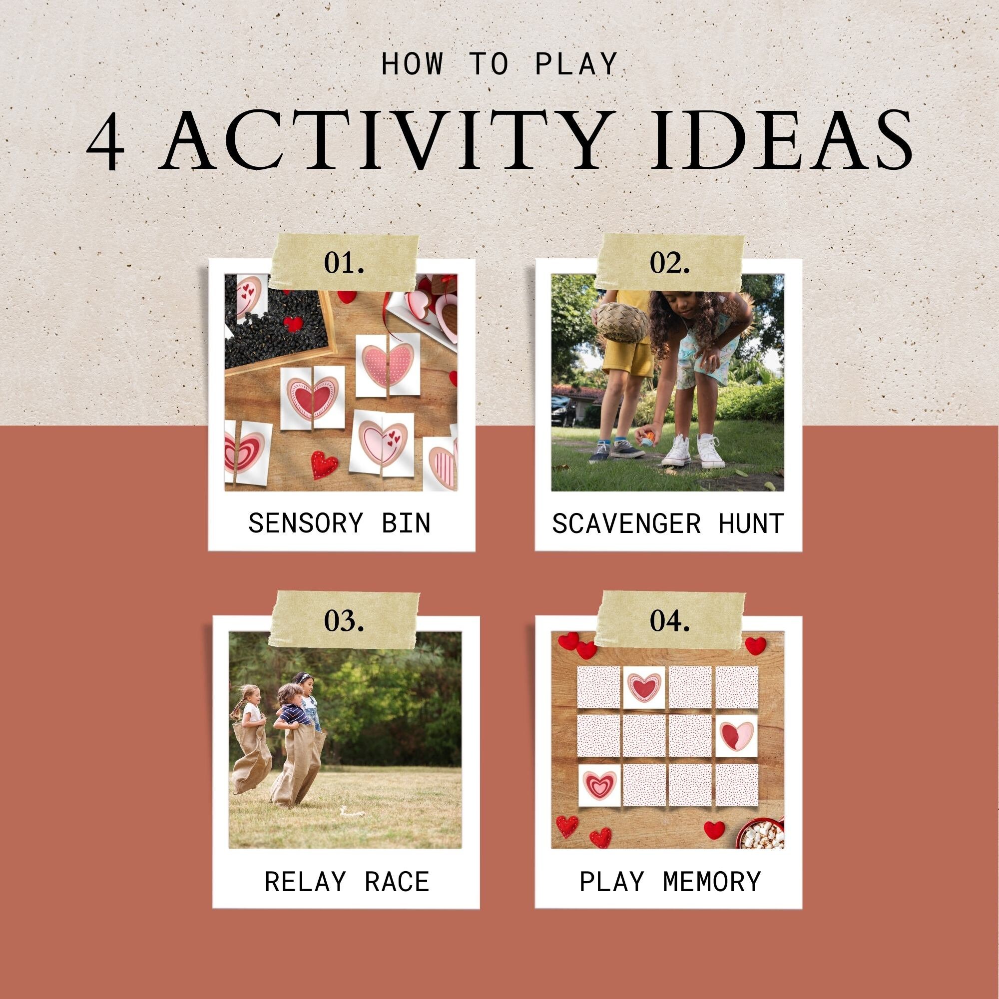 Valentine Memory Game Printable, Symmetry Puzzle for Kids, Montessori ...