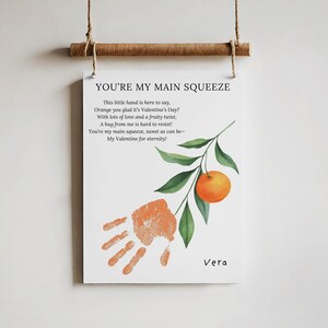 Main Squeeze Valentine Handprint Art Kid, DIY Handprint Craft for ...
