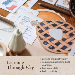 Fall Pie Recipe Pretend Dramatic Play Printable | Thanksgiving Autumn ...