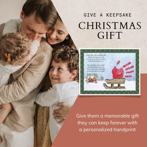 Christmas Handprint Poem Craft for Toddlers, Holiday Handprint ...