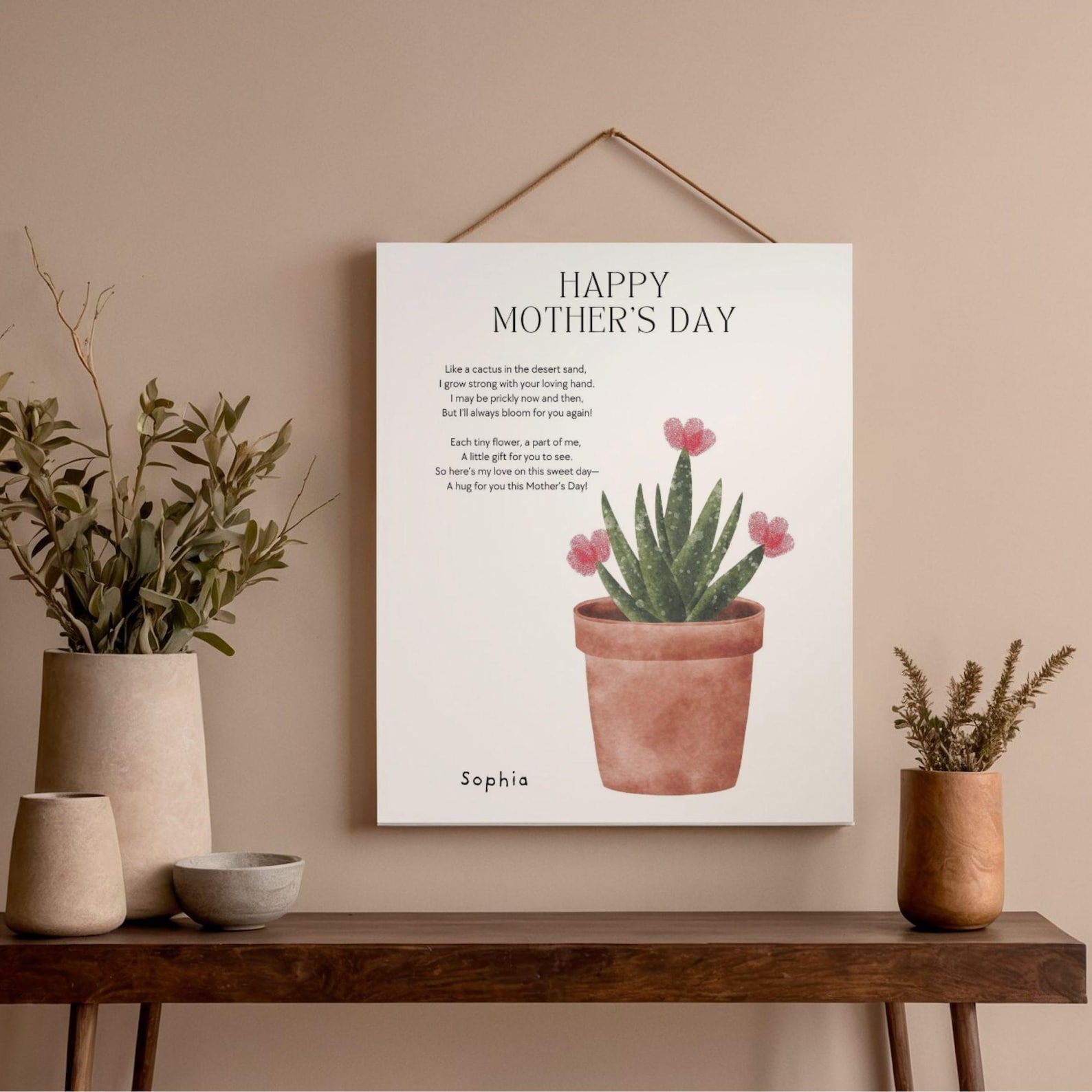 Mothers Day Fingerprint Art Printable, Fingerprint Flower Craft for ...