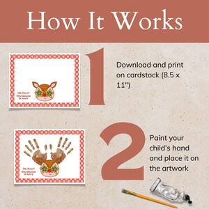 Reindeer Handprint Sign Craft Preschool, Christmas Handprint Placemat ...