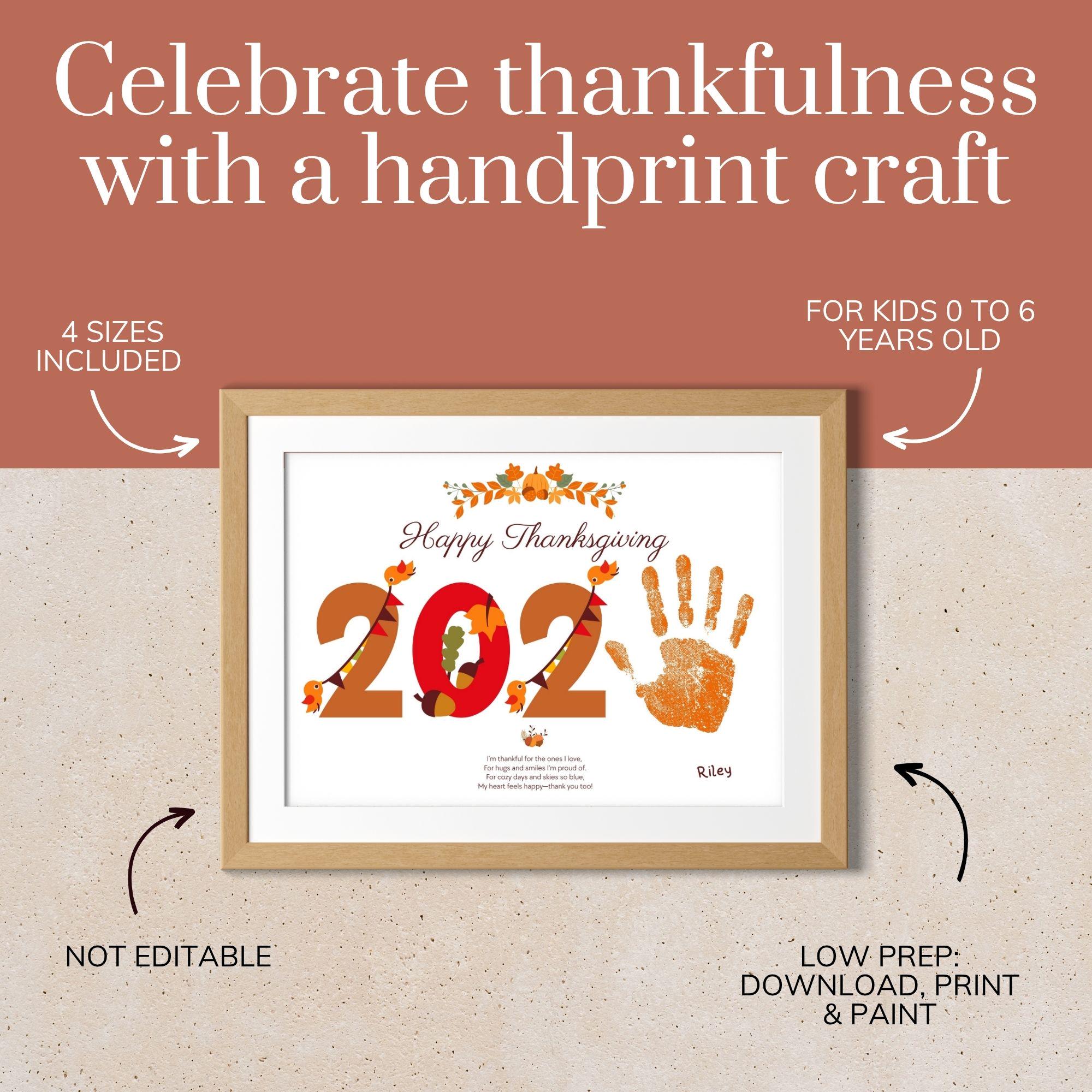 Happy Thanksgiving Handprint Craft 2025 Kid, Thanksgiving Handprint ...