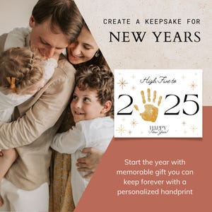 New Year High Five Handprint Craft Printable, 2025 Handprint Activity ...