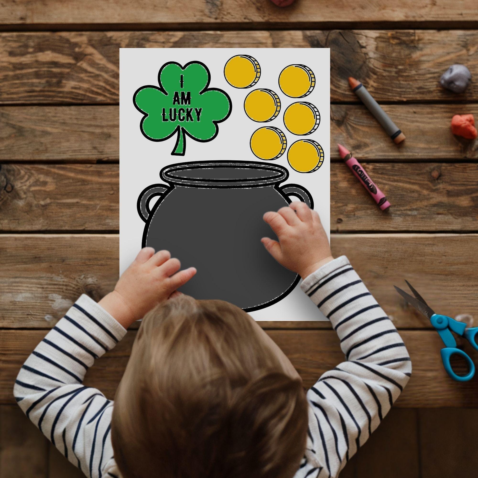 Pot of Gold Craft Printable, Easy St Patricks Day Craft for Kids ...