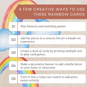 Rainbow Count and Clip Card, Spring Math Manipulative, Classroom Number ...