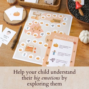 Pumpkin Game Printable for Identifying Emotions Cards Fun Fall Theme ...