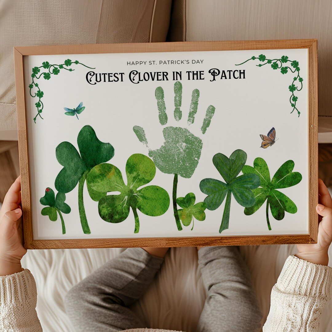 Cutest Clover in the Patch Handprint Craft Template for Kindergarten ...